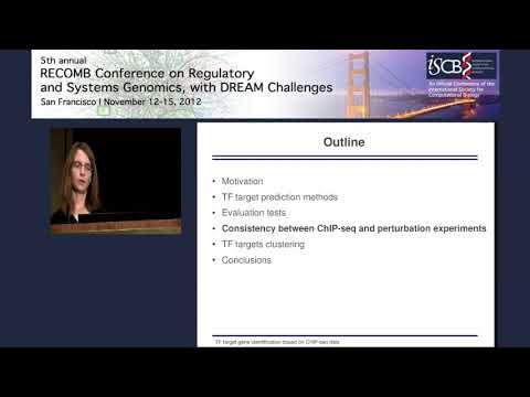 Transcription factor target gene... - Weronika Sikora-Wohlfeld - RECOMB/RSG 2012