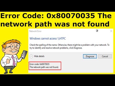 How To Fix Error Code: 0x80070035 The network path was not found