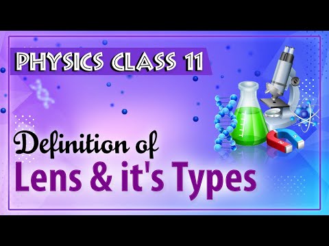Definition of Lens & it's Types - Ray Optics - Physics Class 11 - HSC - CBSE - IIT JEE