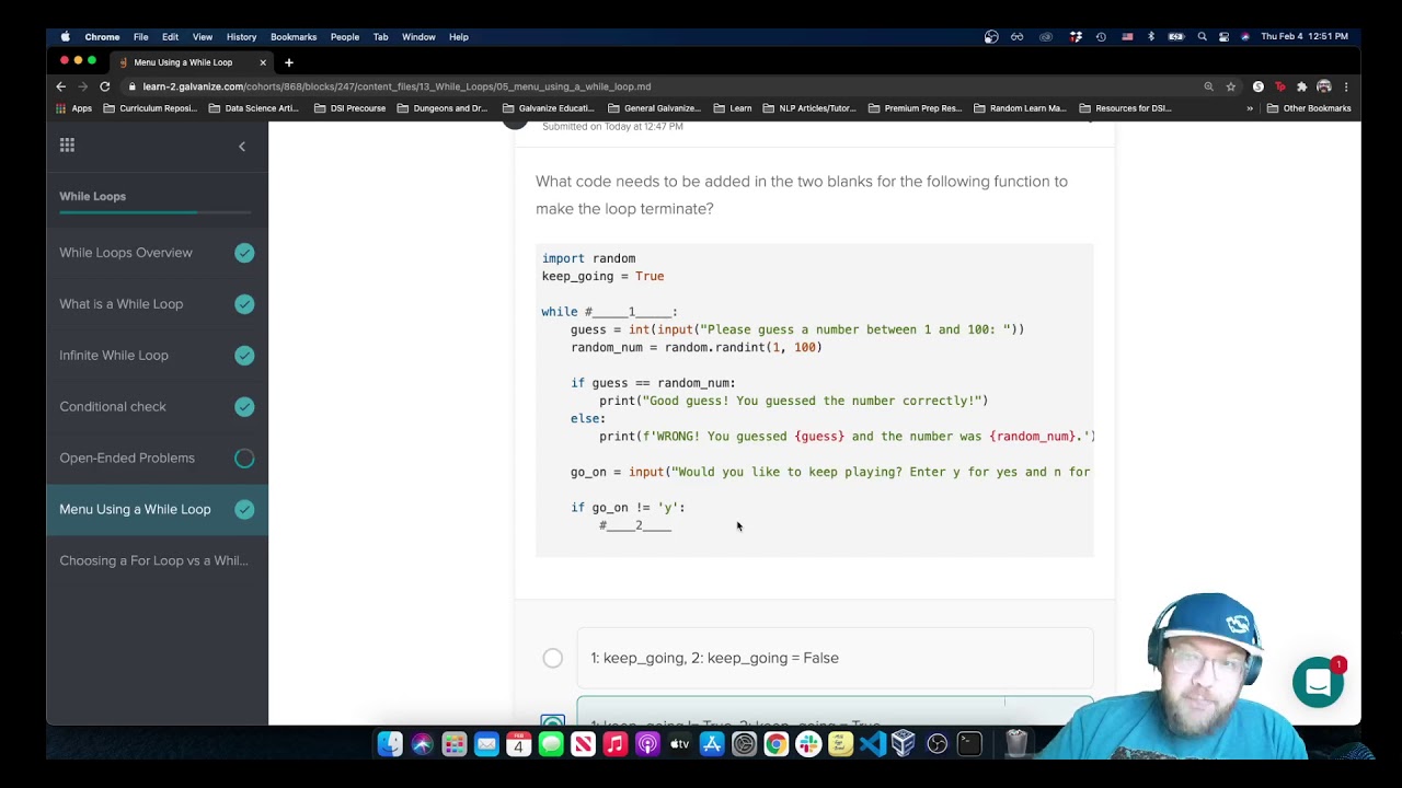 Using while loop as a menu in Python - Challenge #2