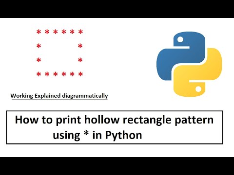 How to print hollow rectagle / square using * | Print hollow patterns in python