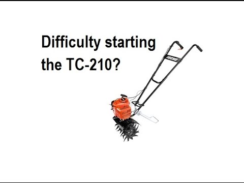 ECHO TC-210 Tiller Cultivator will not start?