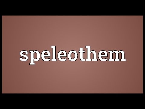 Speleothem Meaning