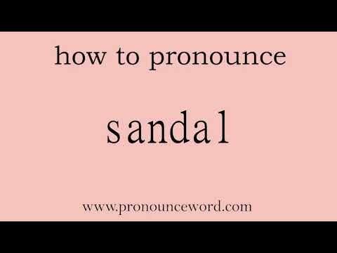 sandal. How to pronounce sandal in english (correct!). Start with S. Learn from me.