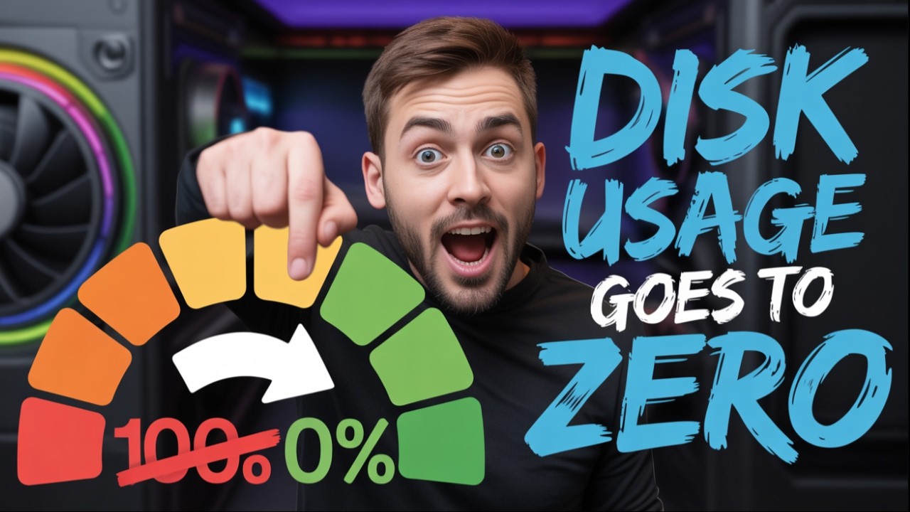 Fix 100% Disk Usage in 6 Minutes (Windows 10/11) ✅
