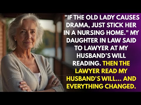 "‘Put Her in a Nursing Home!’ My Daughter-in-Law Laughed—Then My Husband’s Will Was Read…"