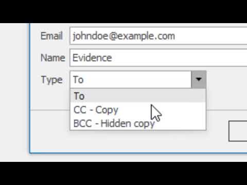 Mail Merge as Email with sending a carbon copy CC at yourself for evidence purposes