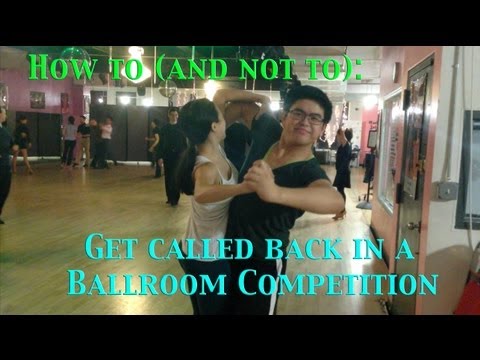 How to Get Called Back in a Ballroom Competition!