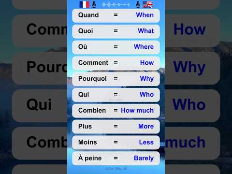 10 mots pour mieux comprendre l’anglais 🇬🇧 ✅