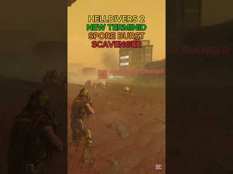 New Enemy Variant! Spore Burst Scavenger Showcase - Helldivers 2