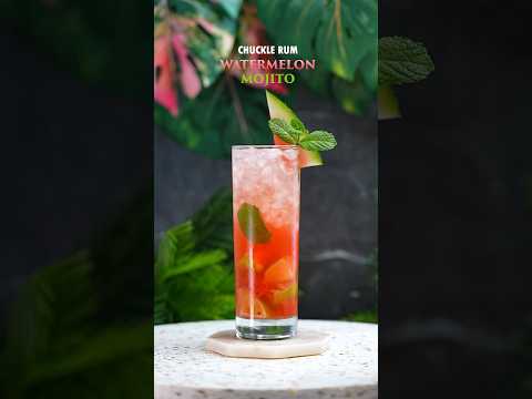 Watermelon Mojito with Chuckle Rum ???????? #cocktail #cocktailart #cocktailbar #cocktails #bar #drinks