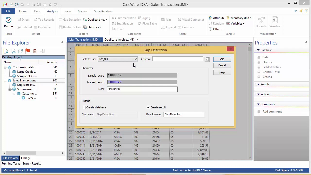 IDEA 10  Gap Detection