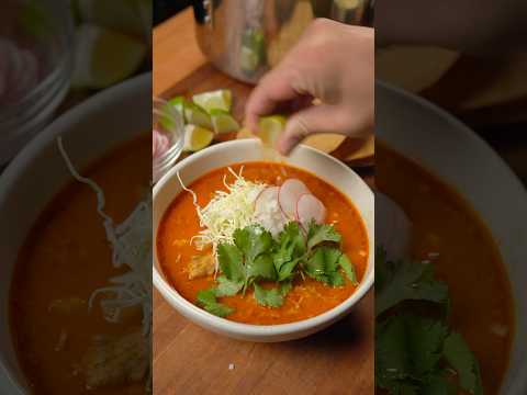 Pozole Rojo #cooking #pozole #pozolerojo #shorts