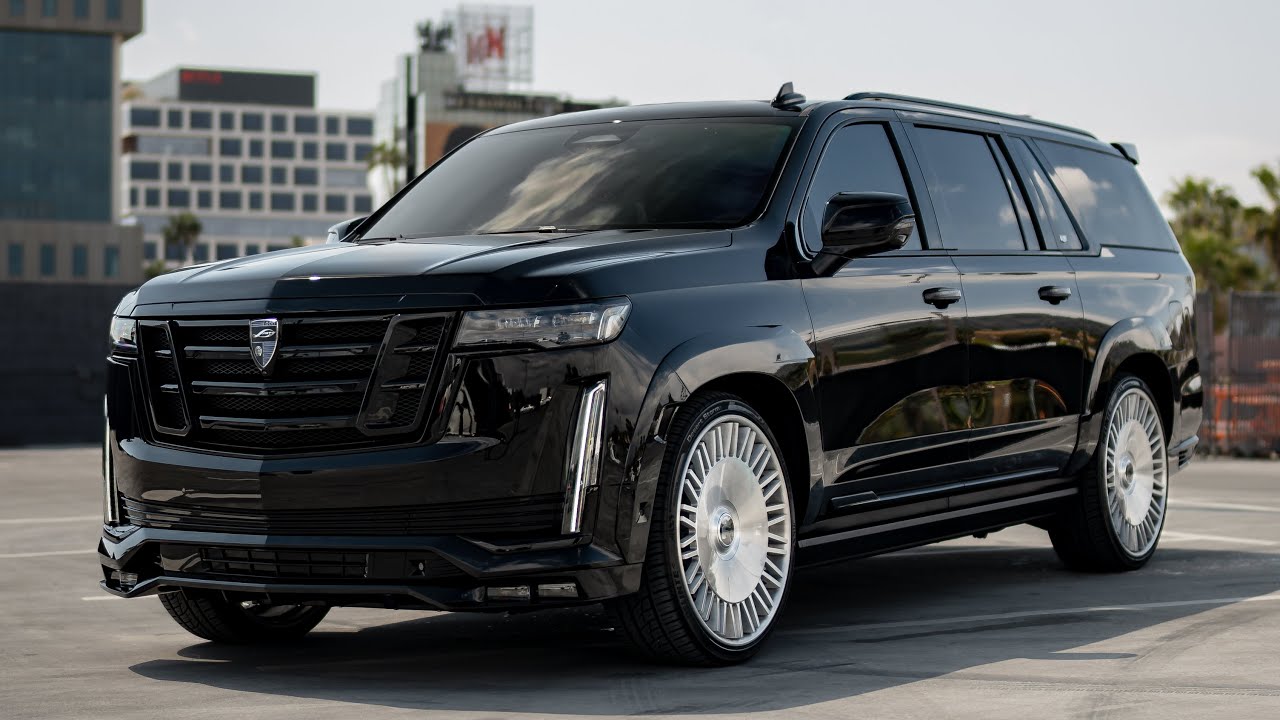 When Murdered-Out Is Too Much, Maybe a Polished Widebody Caddy Escalade ...