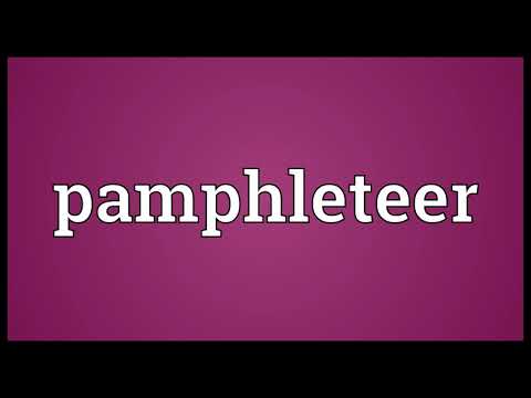 Pamphleteer Meaning