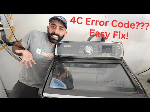 Easily Fix A Samsung Washer Displaying A 4C Error Code!