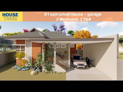 | HOUSE TOUR / DESIGN | Small One Storey Residential House (81 sqm + garage)