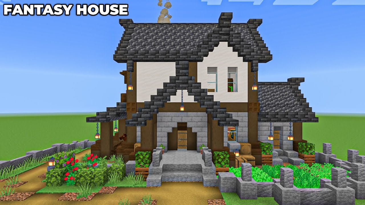 Minecraft : How To Build Deepslate Fantasy House In 1.19 || #1 ...