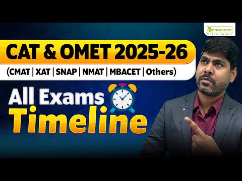 CAT 2025 & Other MBA Exams 2026 : All Exams Timeline #mba #mbaexams