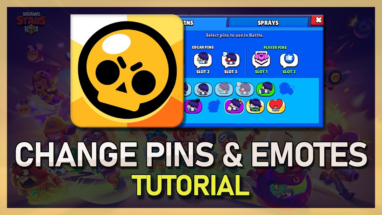 How To Change Pins & Emotes in Brawl Stars - Tutorial
