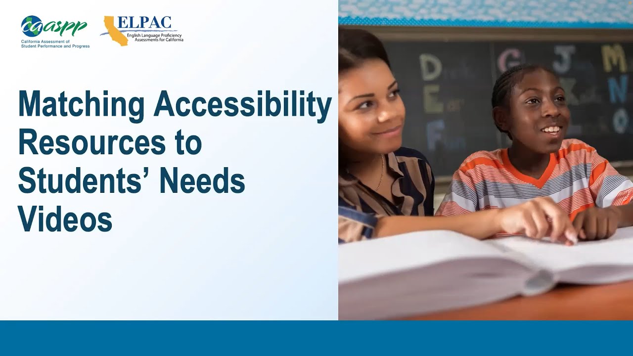 Matching Accessibility Resources to Students’ Needs: Why Use Accessibility Resources