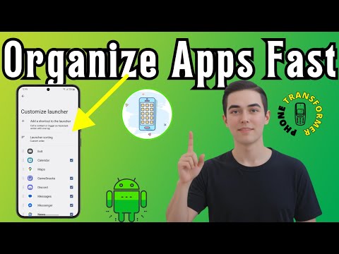 How To Sort Apps on Android Auto Launcher Screen - Quick Tutorial