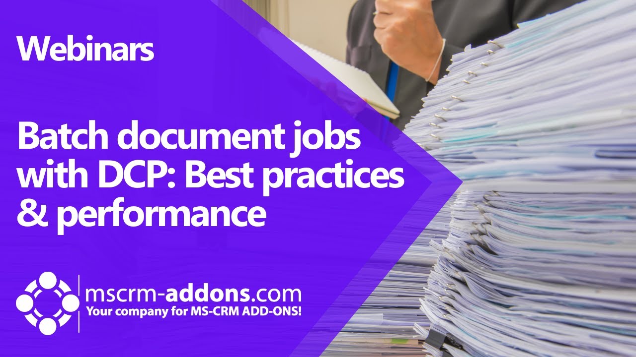 Batch document jobs with DocumentsCorePack: Best practices & performance considerations