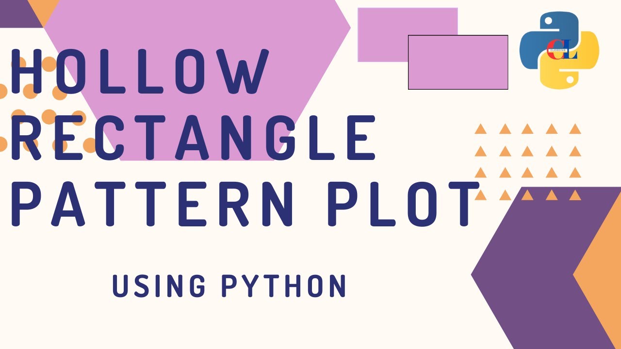 Hollow Rectangle pattern plot using python