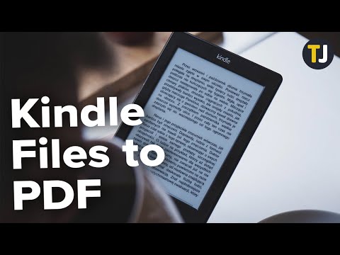 How to Convert Kindle Files to PDF