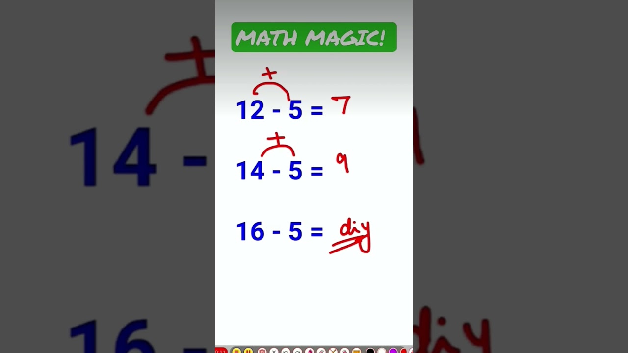 💥Magic trick! #shorts#subtraction#subtract#fast #fastandeasymaths#math#mathematics#bones#viral🔥