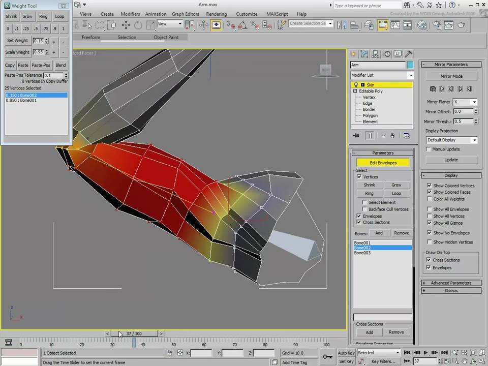 3ds Max Animating Techniques - Part 2 - Skinning a Model