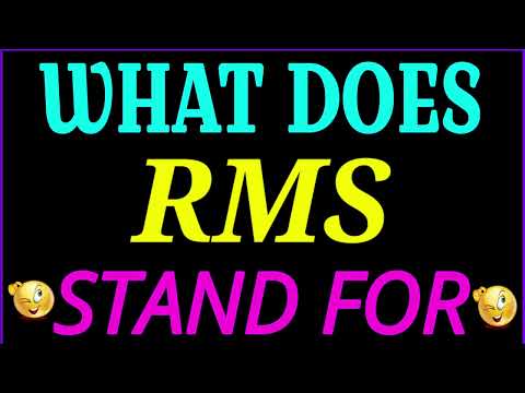 what does Rms stand for | Rms full form | what does Rms mean | Rms meaning and definition