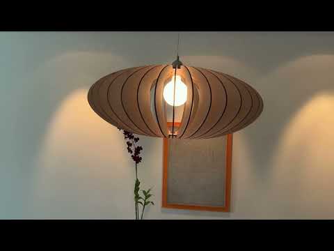 woodpile creative lighting design studio - woody striated turbine
