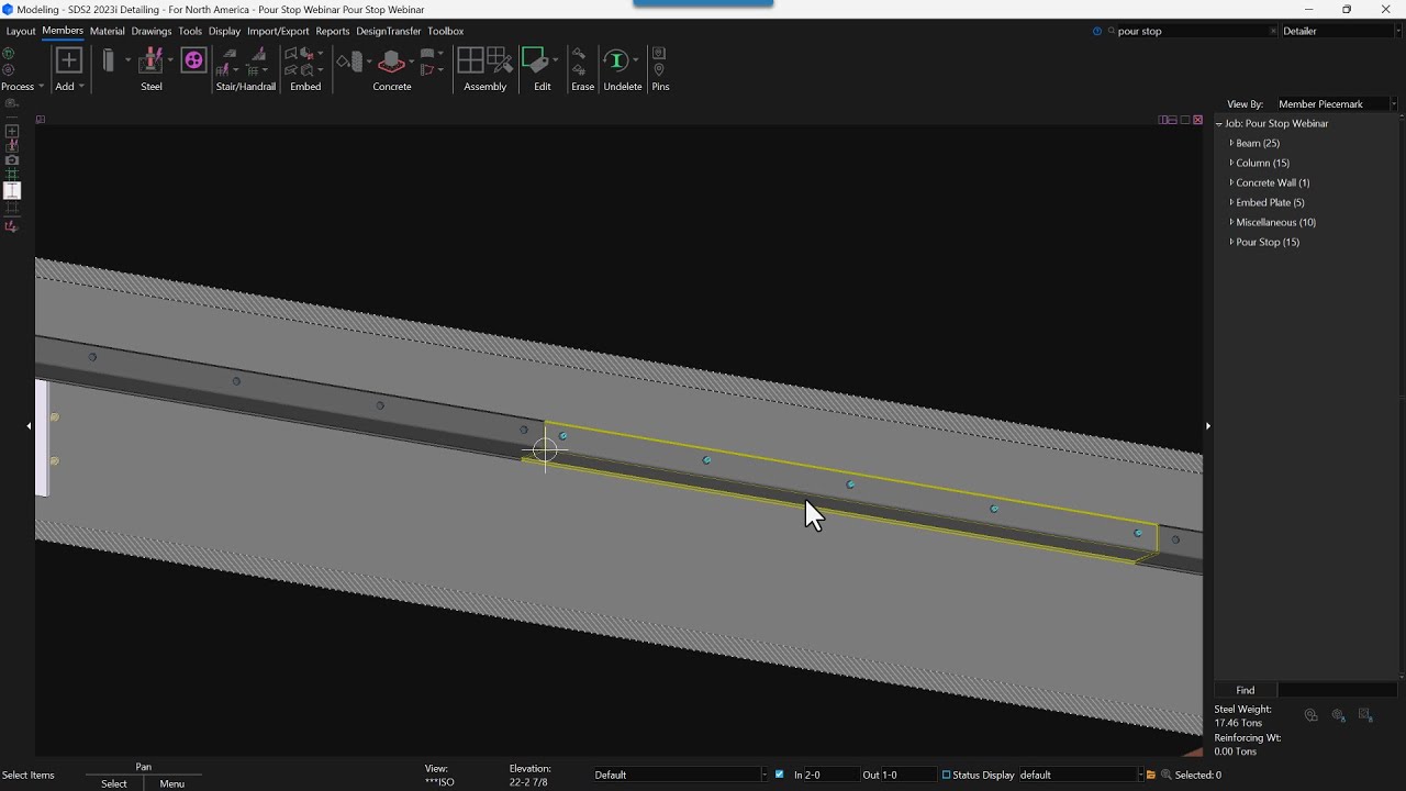 A Quick Guide to Detailing Pour Stops in SDS2 Webinar Preview
