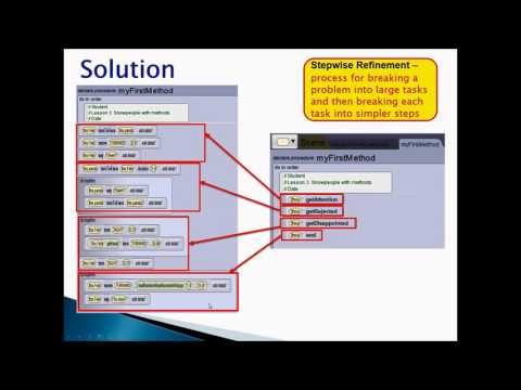 Alice Programming - Step wise Refinement Snow people with procedures Part-1