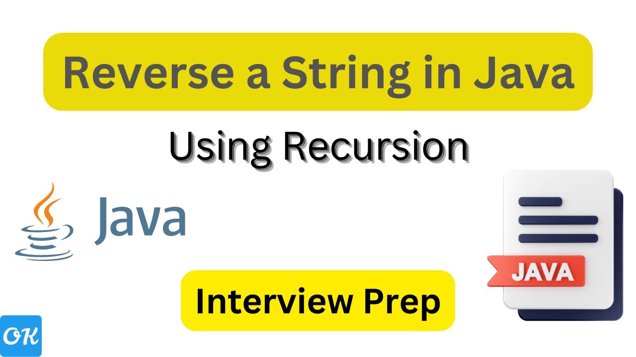 Java Recursion: Reverse a String Efficiently (Interview Prep)