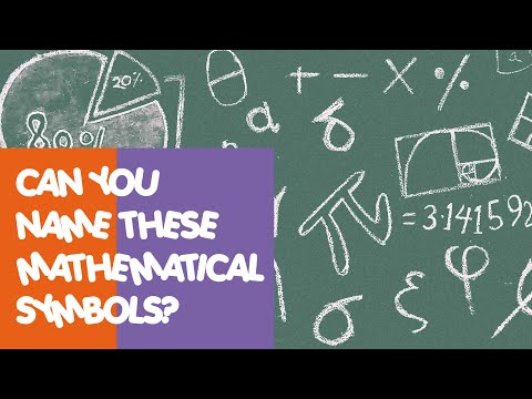Can You Name These Mathematical Symbols?