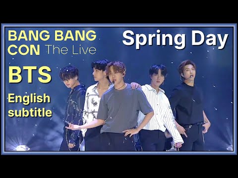 BTS - Spring Day @ Bang Bang Con The Live 2020 [ENG SUB] [Full HD]