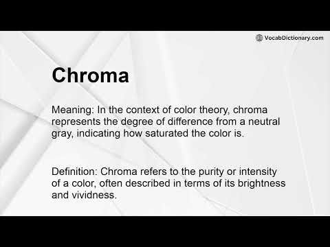 Chroma Meaning