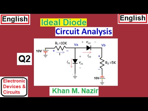 Ideal Diode Circuit Analysis: Circuit with 2 Ideal Diodes || Are these Forward Bias or Reverse Bias?