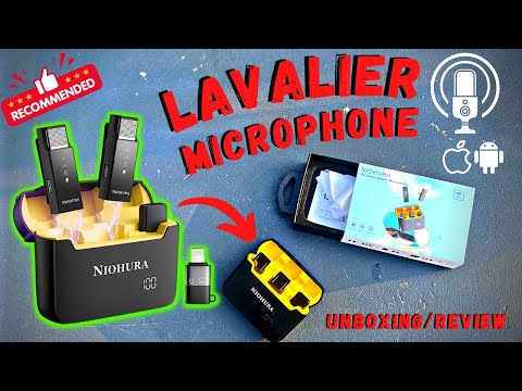 Wireless Lavalier Mics for iPhone Android Amazon -Unboxing/Review