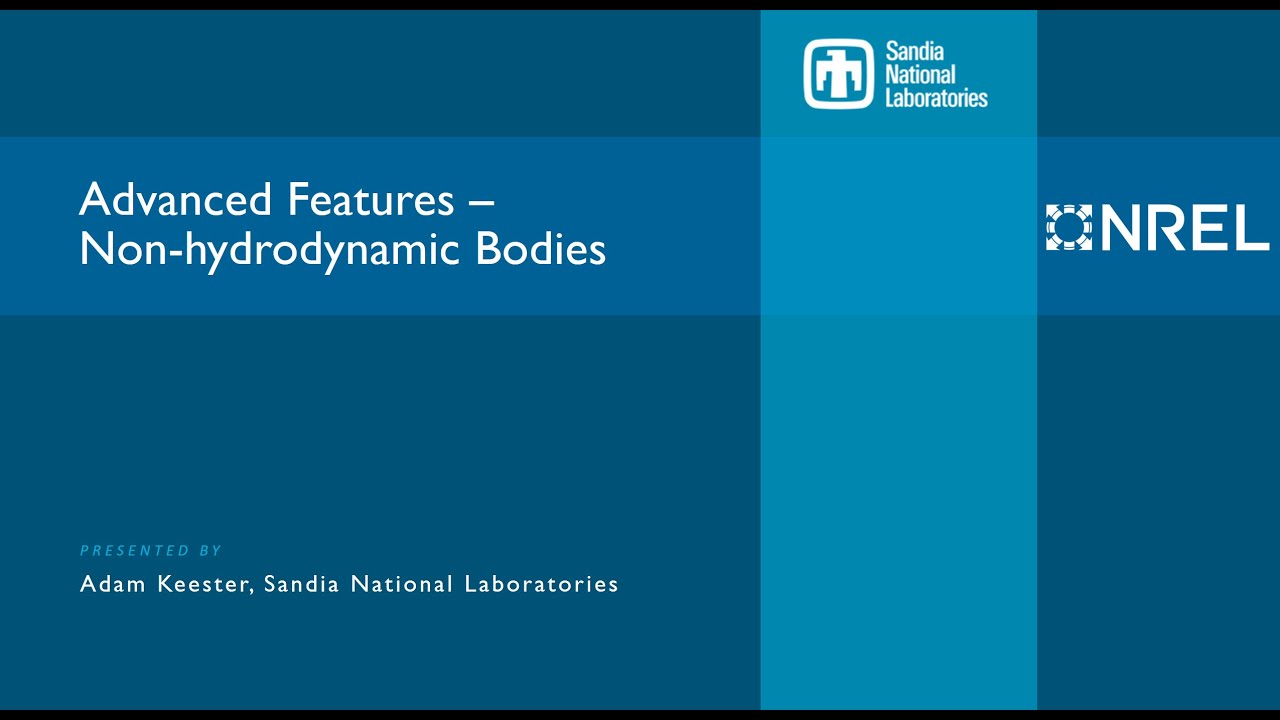 WEC-Sim Advanced Features #3 - Non-hydrodynamic Bodies