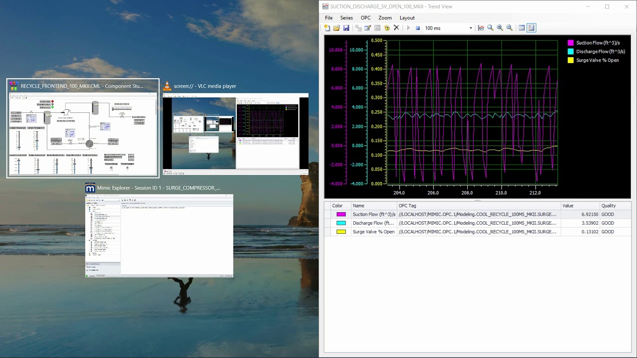 Compressor Surge Modeling and Control Demo