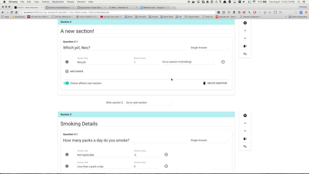 Reactive ClojureScript UI