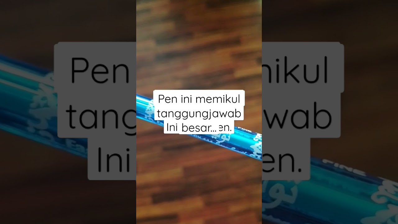 Aku sebatang pen.#mwv