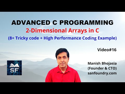 2-Dimensional Arrays in C (8+ Tricky Problem) | Sanfoundry