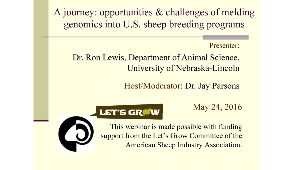 Genomics for Sheep Breeding (16)