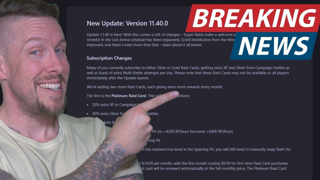 OFFICIAL PATCH NOTES: Some Raised an Eyebrow..