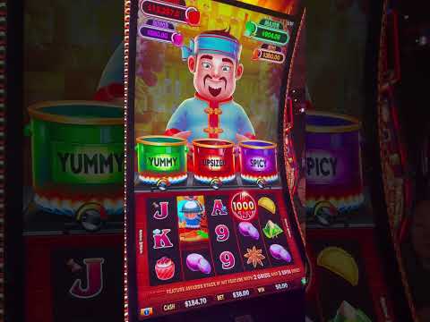 $38 Bet Per Spin on Dumpling Slot Machine in Las Vegas Casino @VegasLowRoller #slots #vegas #casino
