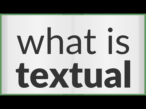 Textual | meaning of Textual